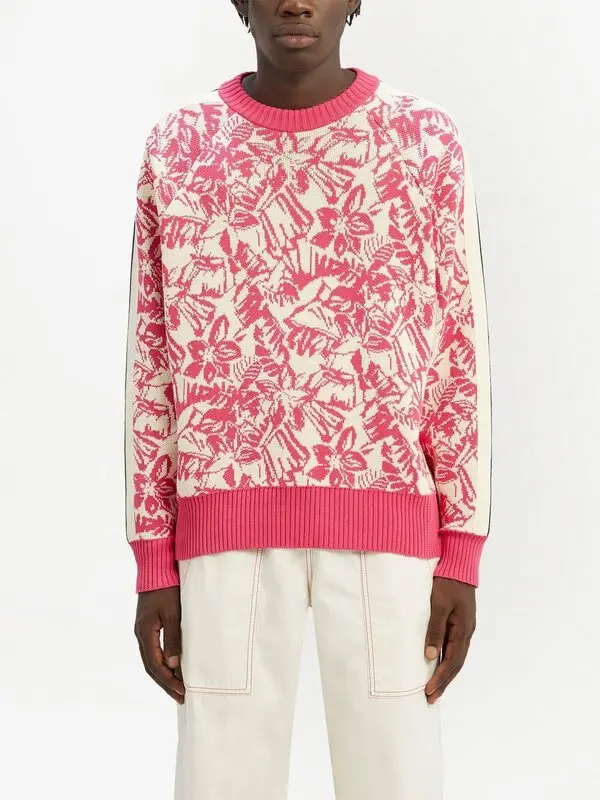 Palm Angels Hibiscus Intarsia-knit Jumper