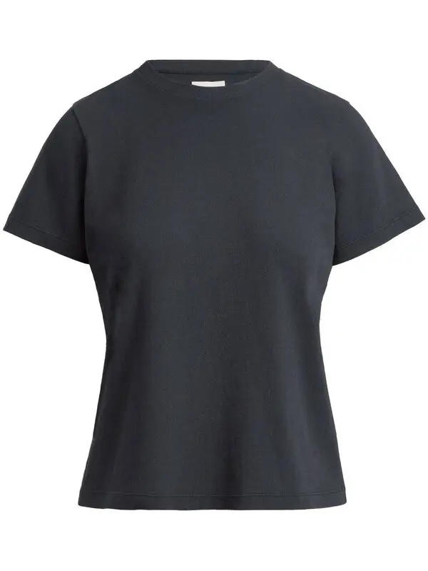 Khaite Emmy Lou Crewneck Short Sleeve T-shirt - Black