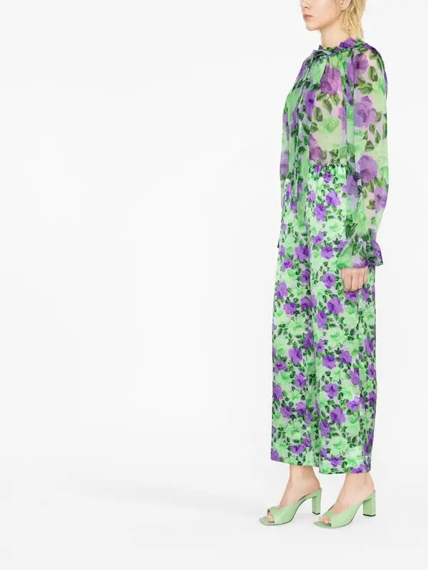 P.a.r.o.s.h Floral Print Trousers
