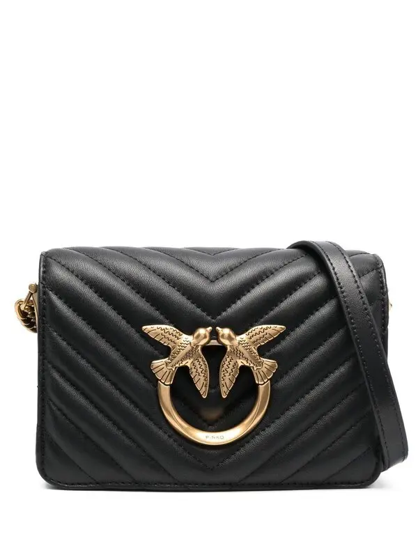 Pinko Mini Click Love Bag - Black
