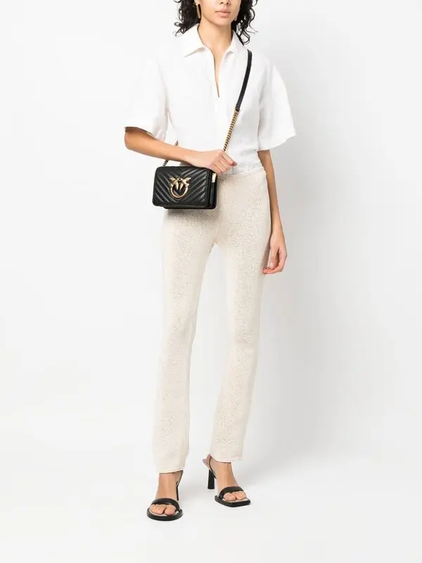 Pinko Mini Click Love Bag - Black