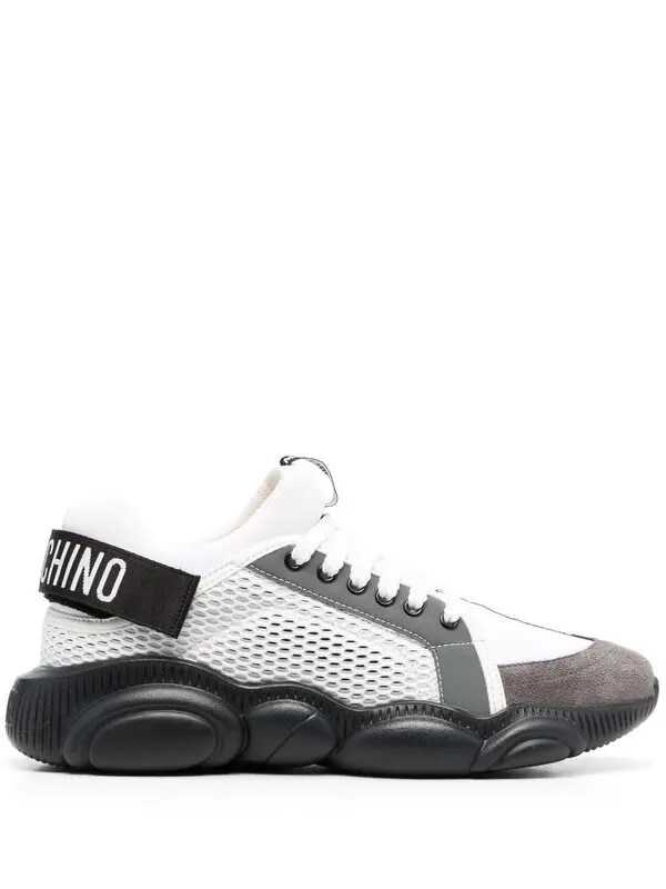 Moschino Logo-detail Low-top Sneakers - Black