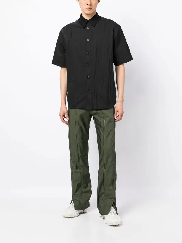 POST ARCHIVE FACTION Zip Detail Straight Leg Trousers