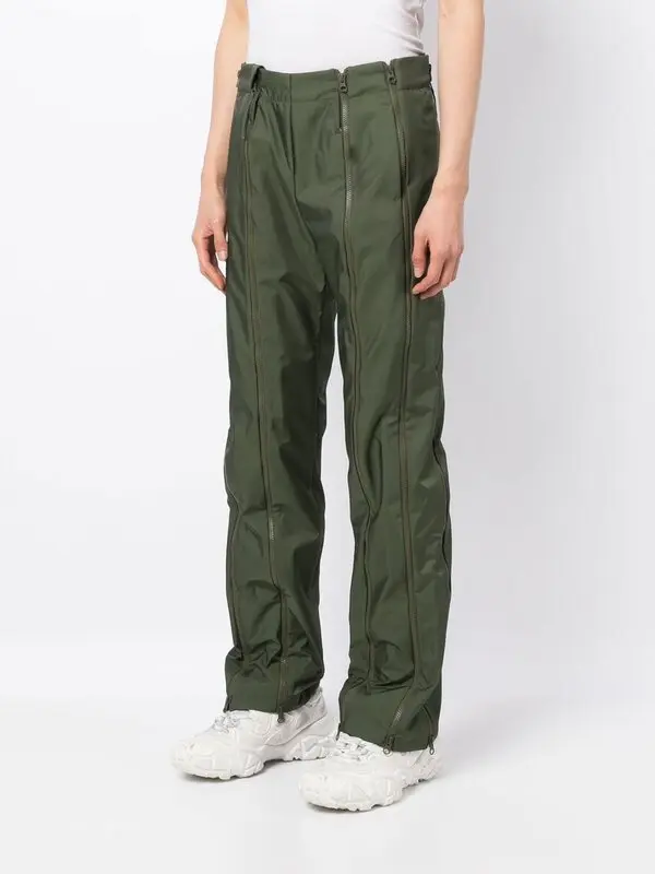 POST ARCHIVE FACTION Zip Detail Straight Leg Trousers