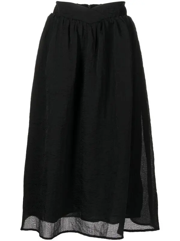 B+AB Textured Midi Skirt