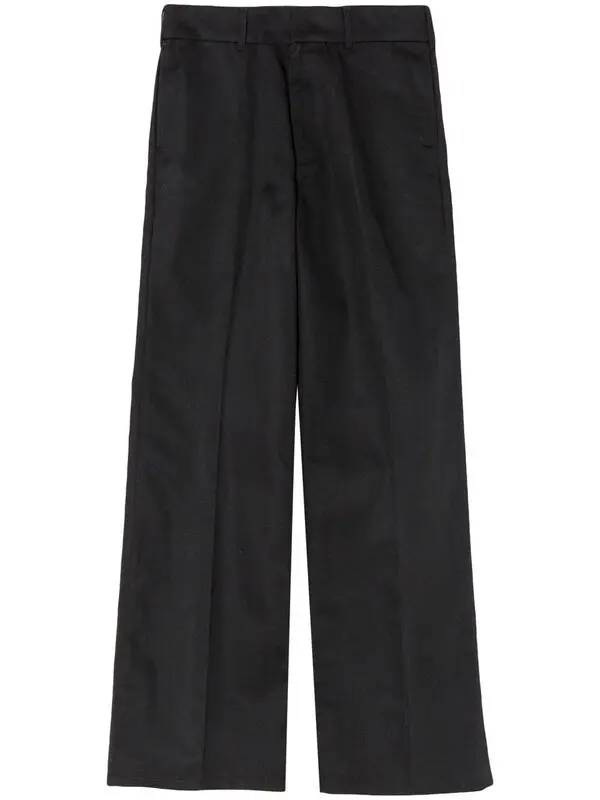 RE/DONE Wide Leg Low-rise Trousers - Black