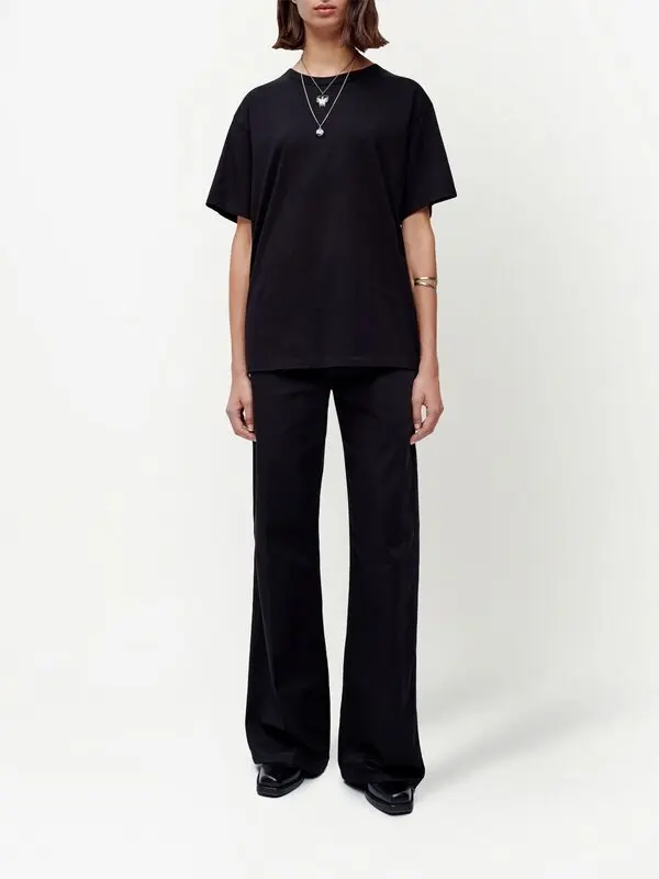 RE/DONE Wide Leg Low-rise Trousers - Black