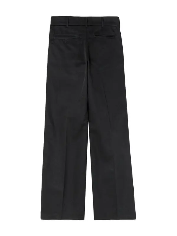 RE/DONE Wide Leg Low-rise Trousers - Black