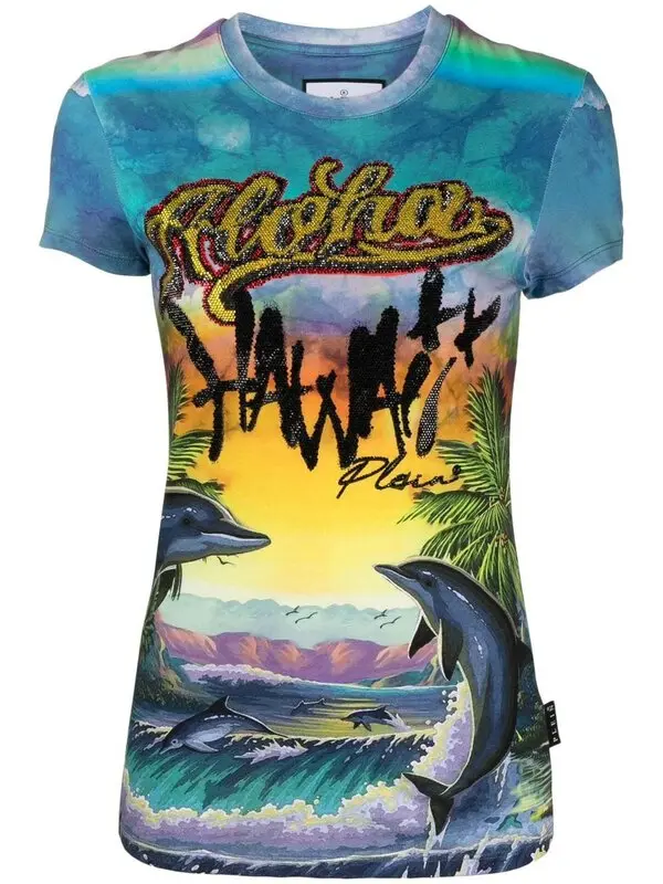 Philipp Plein Pure Hawaii Graphic T-shirt