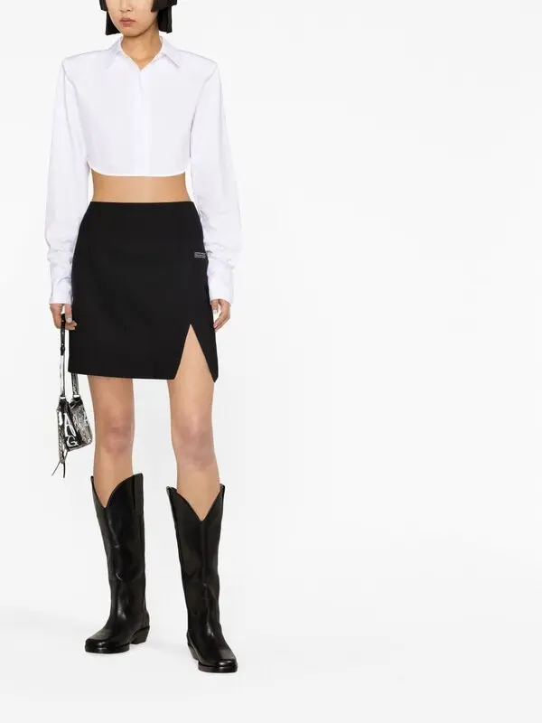 Off-White Slogan-print Miniskirt
