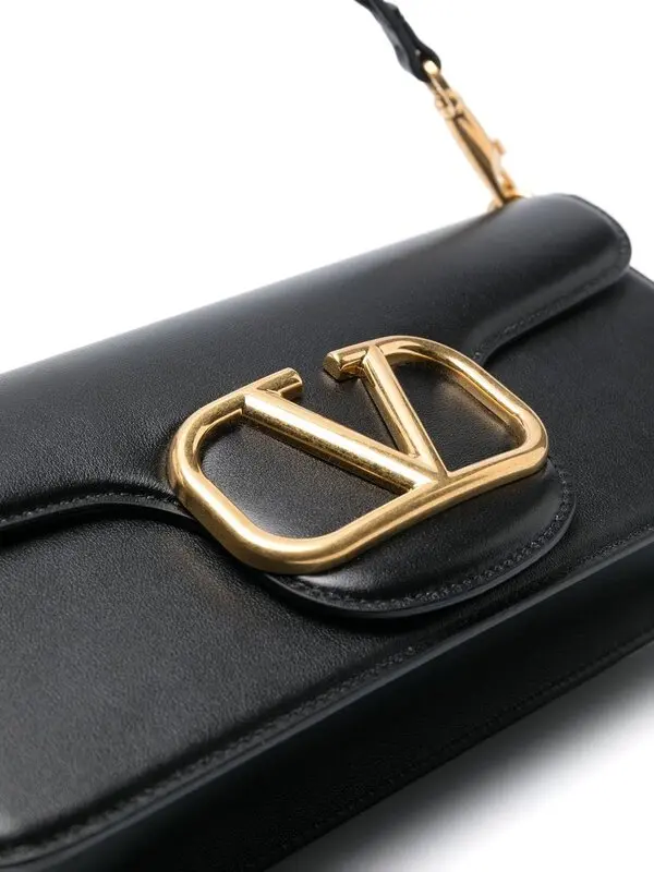 Valentino Garavani Logo-plaque Leather Shoulder Bag