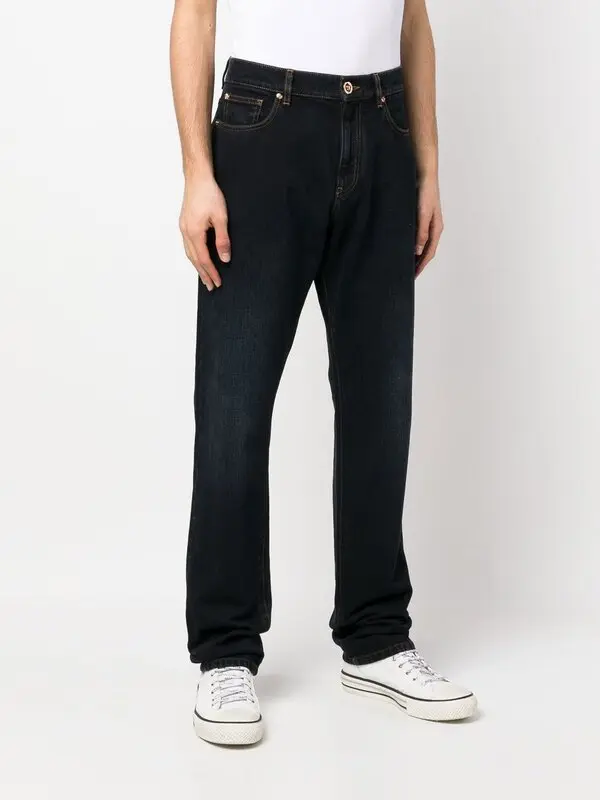 Versace Medusa Head-motif Jeans - Blue