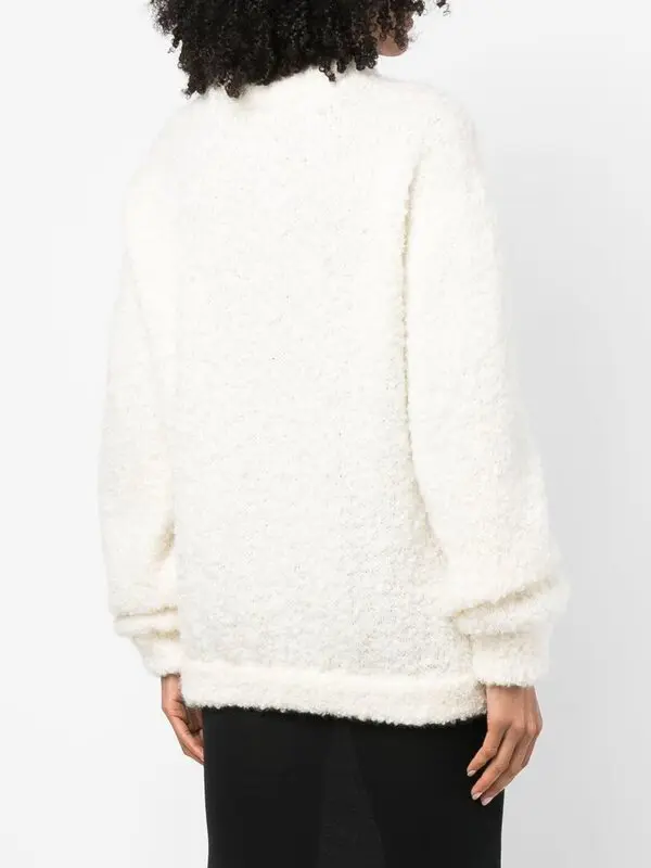 Philipp Plein Skull & Bones Knitted Jumper - White