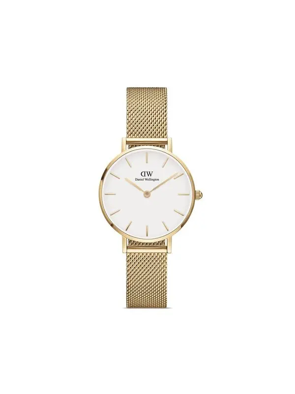 DANIEL WELLINGTON 28mm Petite Evergold Watch - White