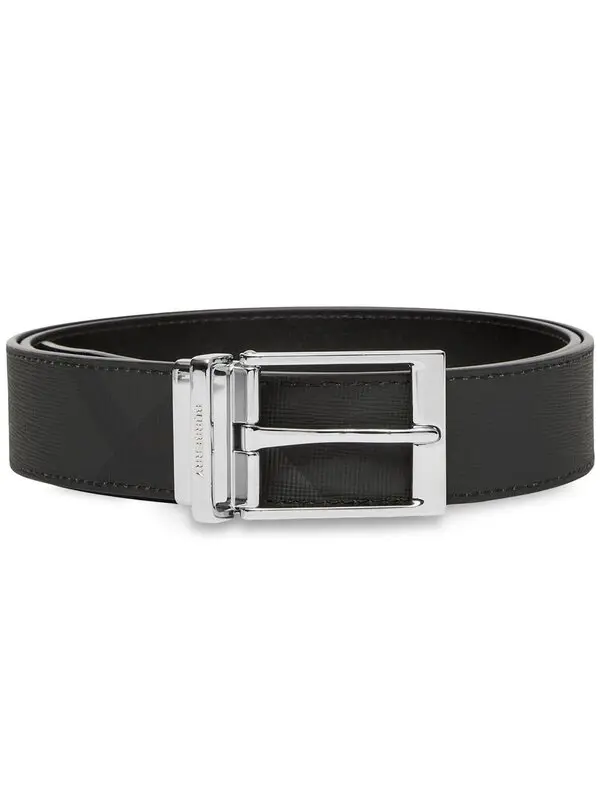 Burberry Reversible Leather Belt - Grey