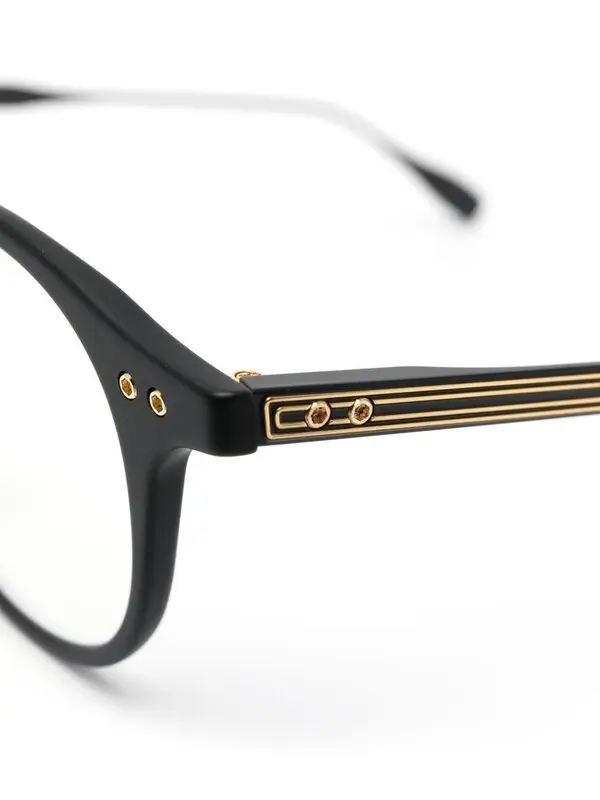 Dita Ash Engraved Logo Glasses - Black
