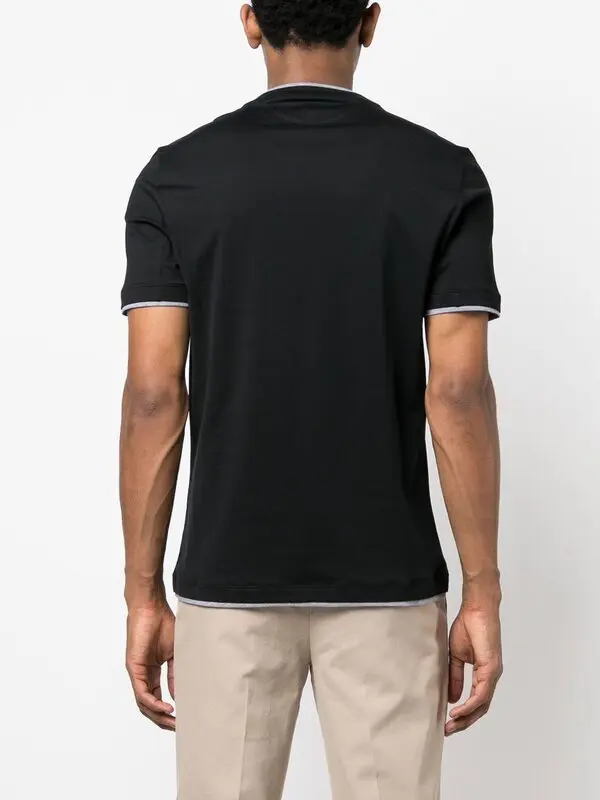 Brunello Cucinelli Contrasting-trim T-shirt