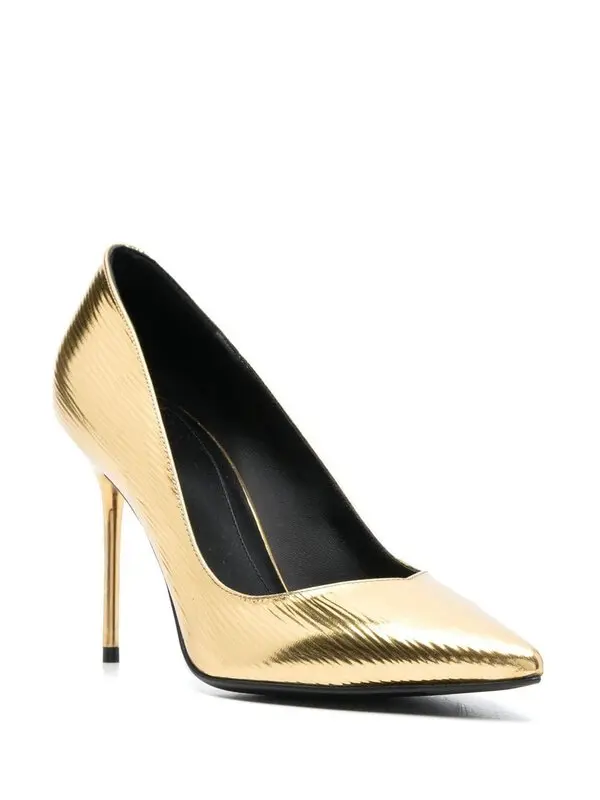 Balmain 100mm Metallic Pointed-toe Pumps