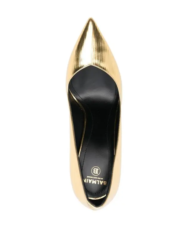 Balmain 100mm Metallic Pointed-toe Pumps