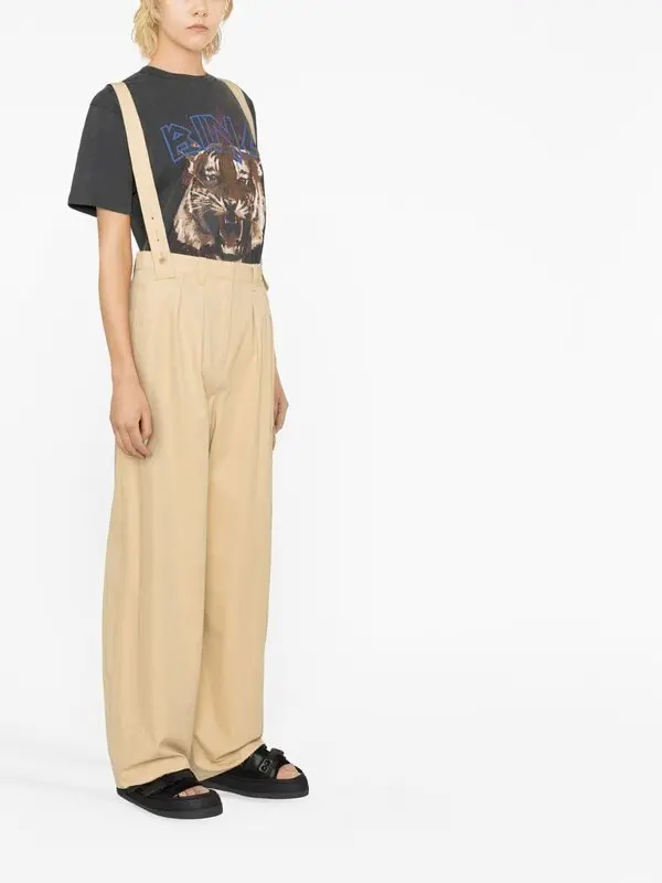 Kenzo Straight-leg Braces Cargo Trousers