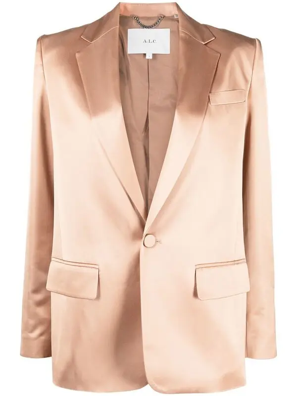 A.L.C. Single-breasted Satin Blazer