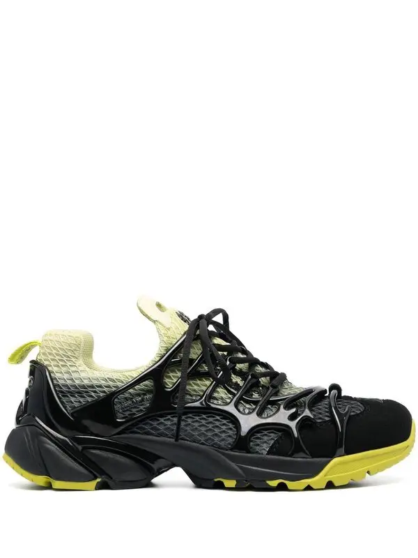 44 LABEL GROUP Panelled Low-top Sneakers - Black