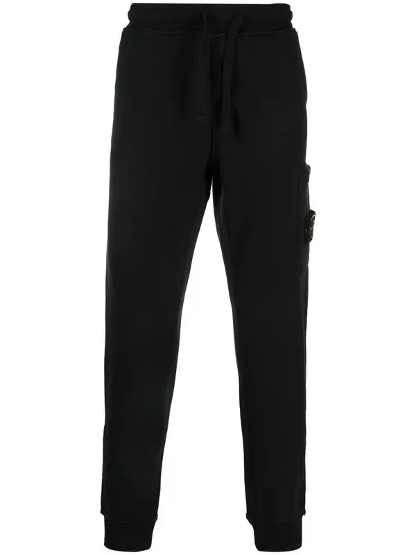 Stone Island Compass-patch Track Pants - Black