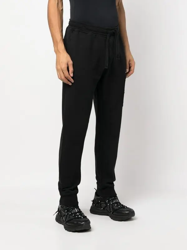 Stone Island Compass-patch Track Pants - Black