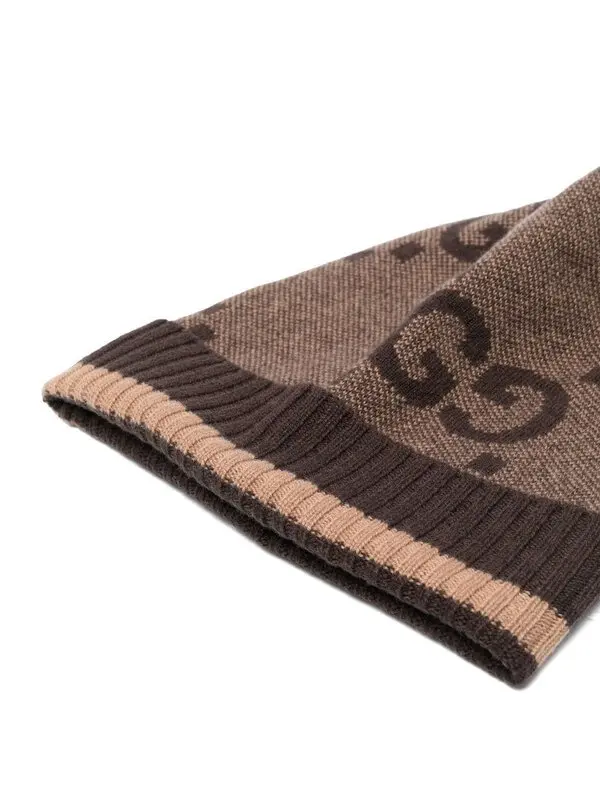 Gucci Gg Jacquard Cashmere Beanie