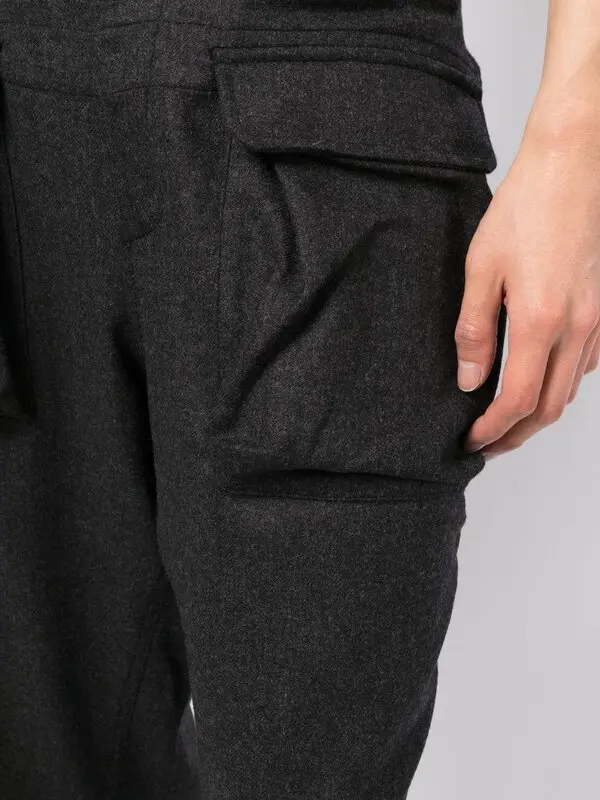 THE POWER FOR THE PEOPLE Flap-pocket Straight-leg Trousers