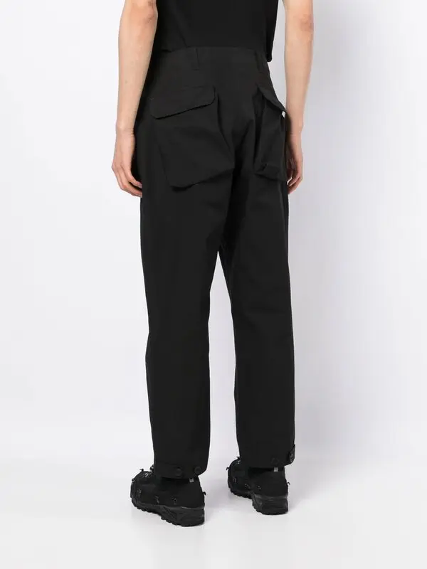 THE POWER FOR THE PEOPLE Flap-pocket Straight-leg Trousers