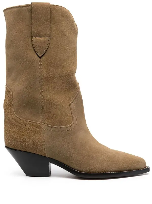 Isabel Marant Étoile Dahope Suede Boots - Neutrals