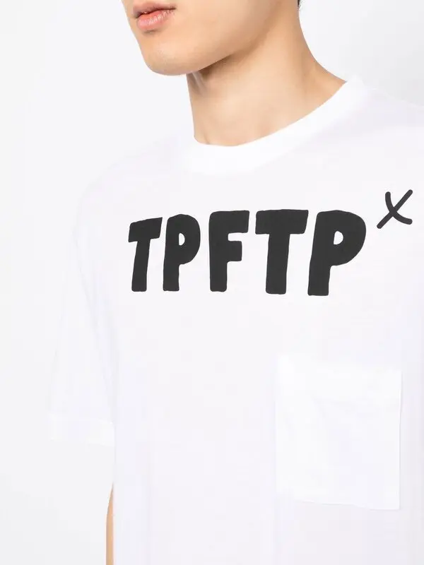THE POWER FOR THE PEOPLE Logo-print T-shirt - White