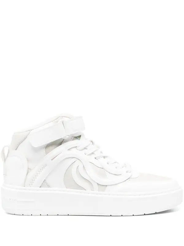 Stella McCartney Logo Patch Faux Leather Sneakers