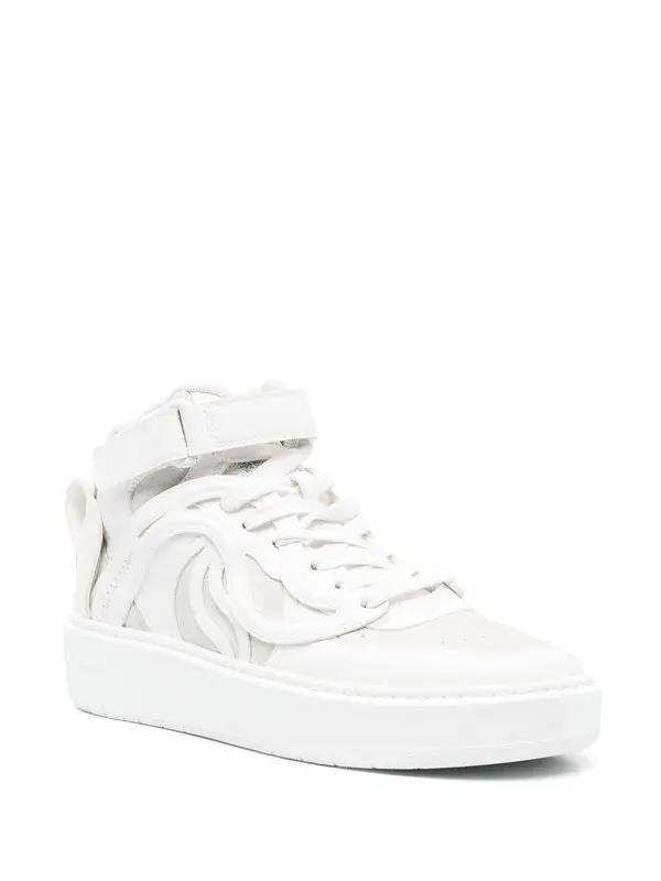 Stella McCartney Logo Patch Faux Leather Sneakers