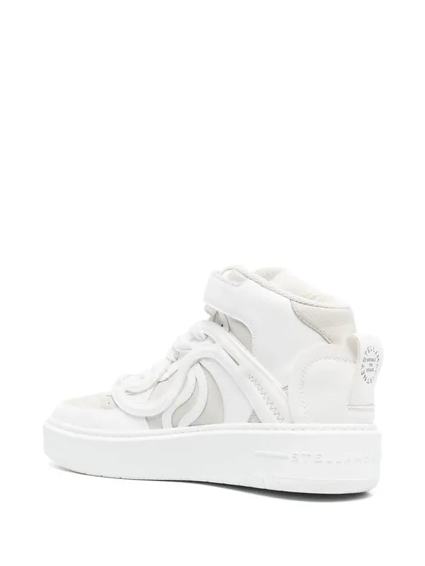 Stella McCartney Logo Patch Faux Leather Sneakers