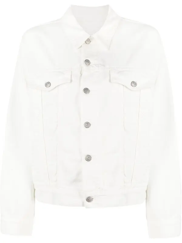 MAISON MARGIELA Cut-out Denim Jacket - White