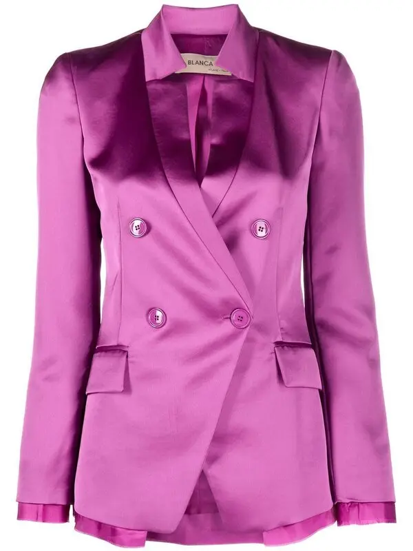 BLANCA VITA Double-breasted Blazer - Pink