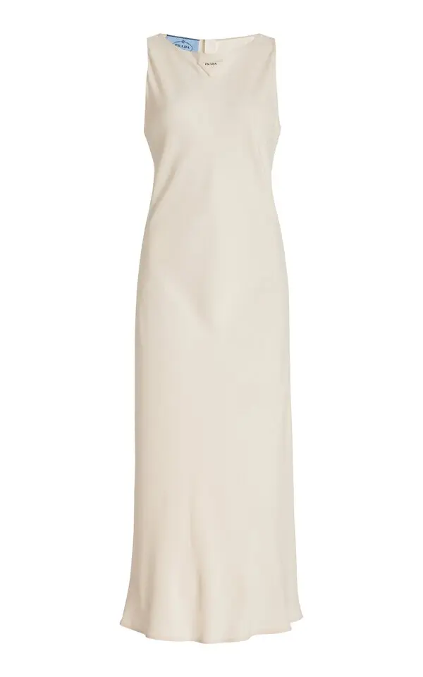Prada Sablo Raso Midi Dress