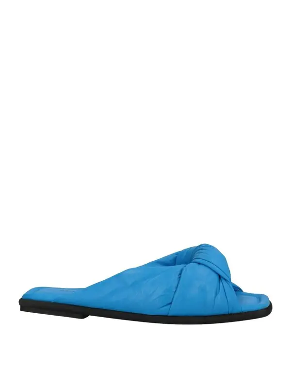 MAISON ROUGE VENEZIA Sandals Size Soft Leather - Azure