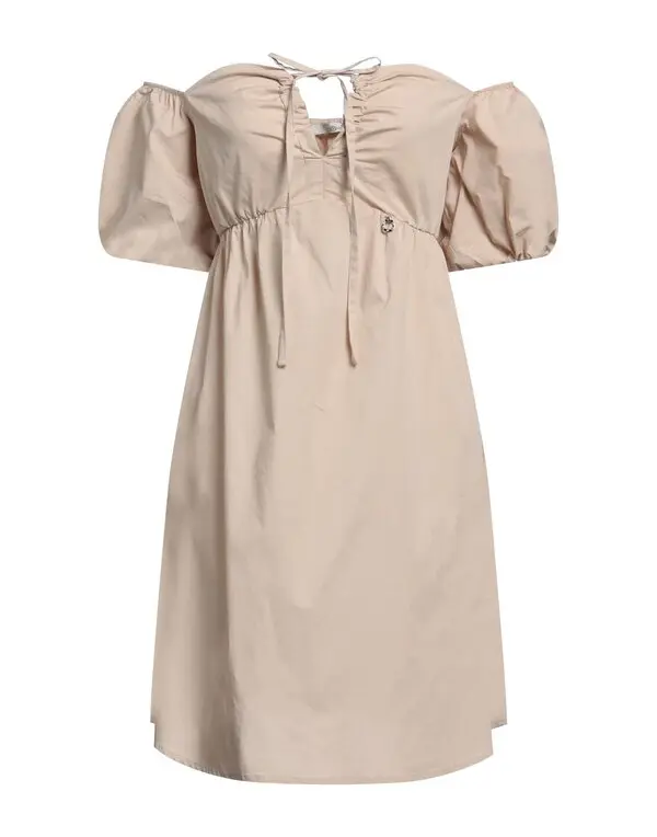 Relish Mini Dress - Beige