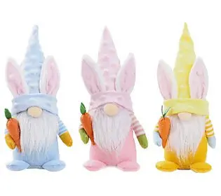 SANTA'S WORKSHOP Inc. 10' Easter Gnomes With Ca Rrot - One-color