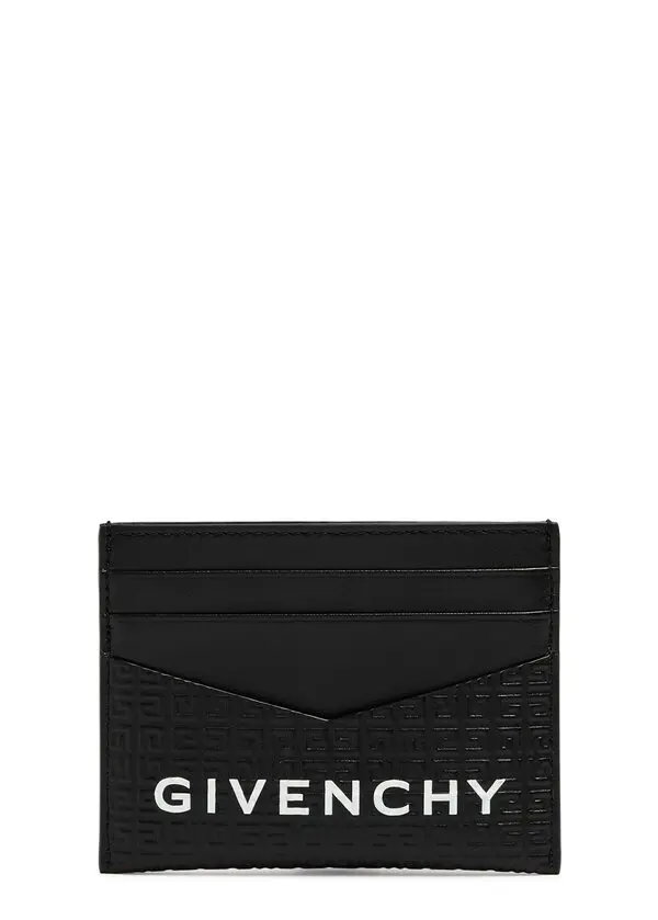 Givenchy Logo Monogrammed Leather Card Holder