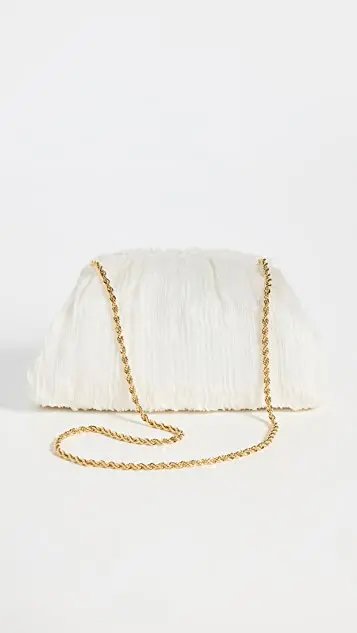 LOEFFLER RANDALL Bailey Pleated Clutch - Pearl