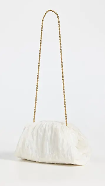 LOEFFLER RANDALL Bailey Pleated Clutch - Pearl