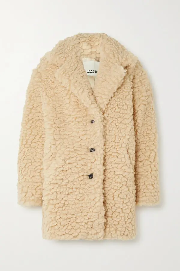 Isabel Marant Sabrine Oversized Faux Shearling Coat