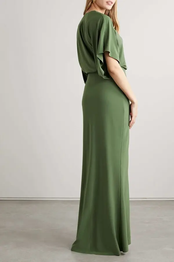 empire waist knee length dress Black Cap Sleeve Empire Waist Dress main image 0