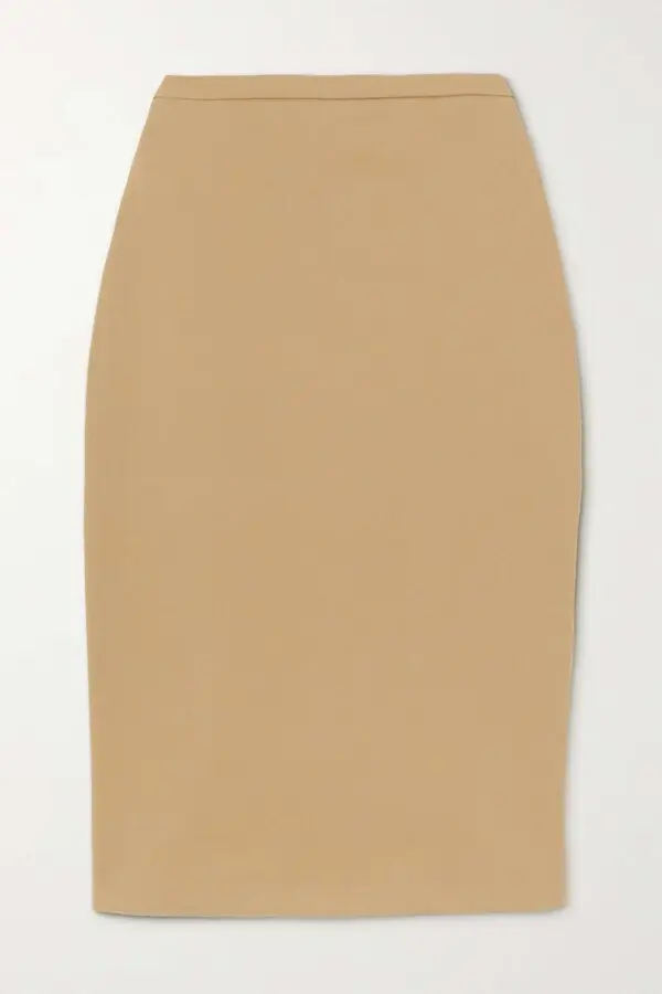 Max Mara Felice Stretch-jersey Midi Skirt - Beige