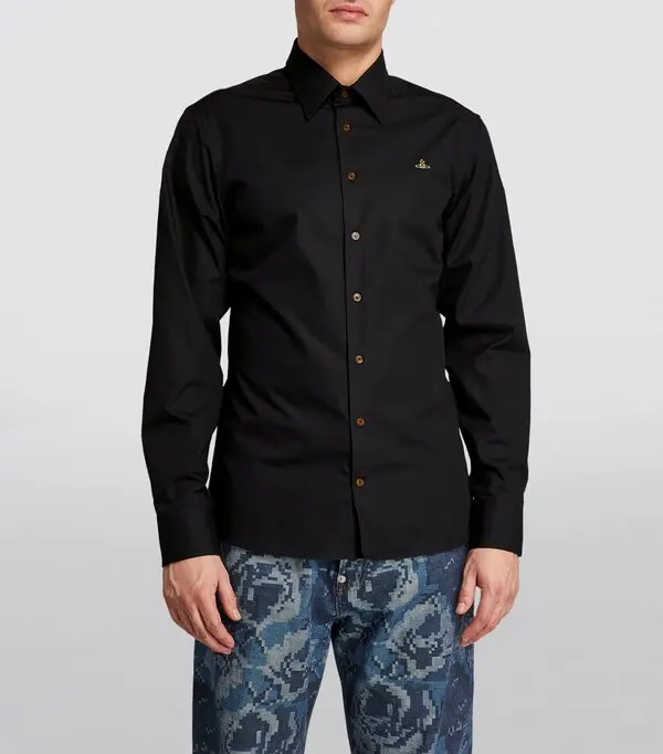 VIVIENNE WESTWOOD Long-sleeved Orb Shirt - Black