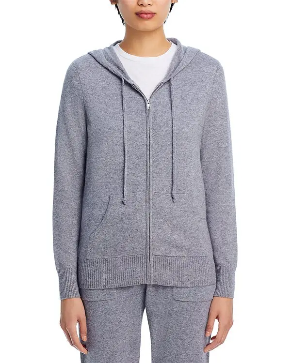 Bloomingdale'S Zip Hoodie - Medium Grey